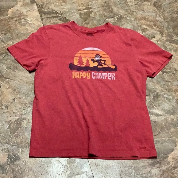 Life Is Good | Shirts | Life Is Good Happy Camper Red Tshirt | Poshmark